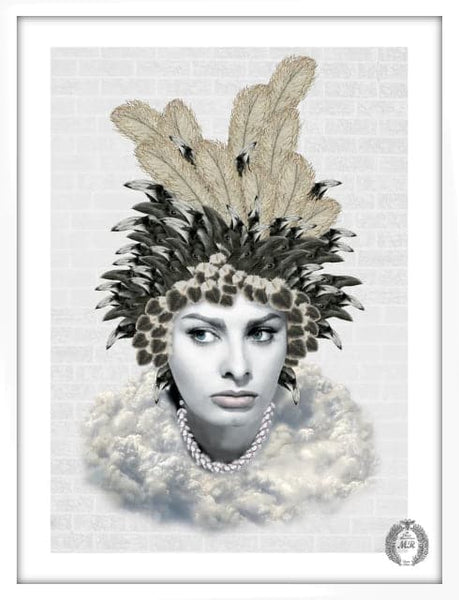 Framed Paloma limited edition art print by Maria Rivans | Enter Gallery