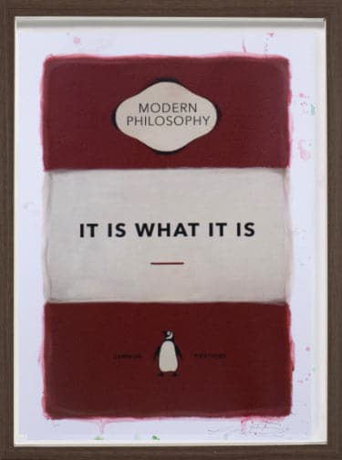 Framed It Is What It Is Red, Hand-Embellished Print by The Connor ...