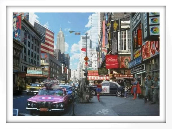 Framed Pop Goes New York I art print by Dirty Hans | Enter Gallery