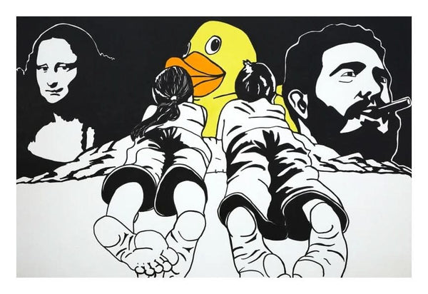 Existential Duck, 2021 art print by German artist Harti | Enter Gallery