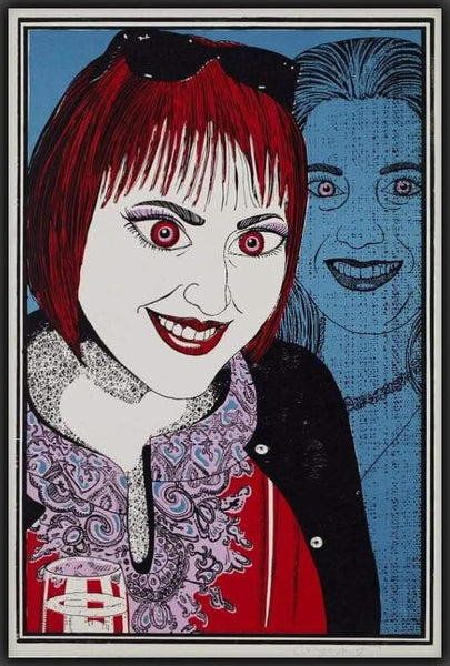 FRAMED Untitled 4 (Woodcut with Lithograph Signed Limited Edition Print ...