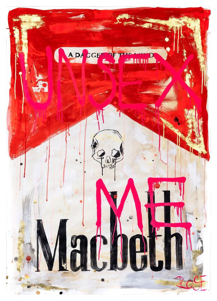Red Macbeth, Framed Original by Charlotte Rose | Enter Gallery